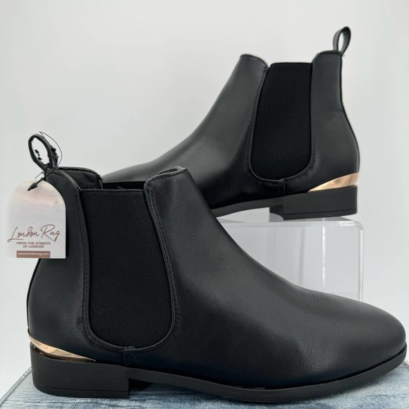 London Rag | Shoes | New London Rag Plush Womens Chelsea Boots Black ...